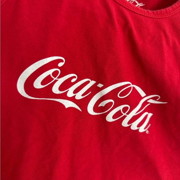 Coca Cola | Tops | Cocacola Red Crop Top With Logo | Poshmark
